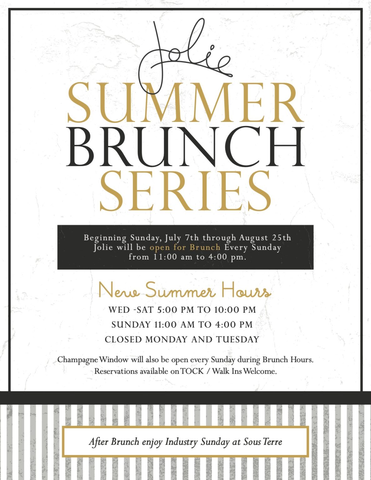 Menus | Jolie - French Bistro | Raleigh, NC